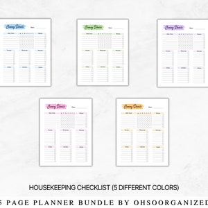 Cleaning Schedule Printable, Cleaning Planner, Cleaning Checklist ...