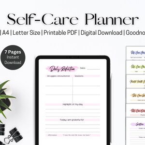Self Care Planner, Digital Planner, Printable, Self Love Journal, Self ...