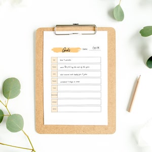 Goal Tracker, 2024 Goals Tracking, Vision Board Printable, Areas of ...