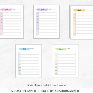 Goal Tracker, 2024 Goals Tracking, Vision Board Printable, Areas of ...