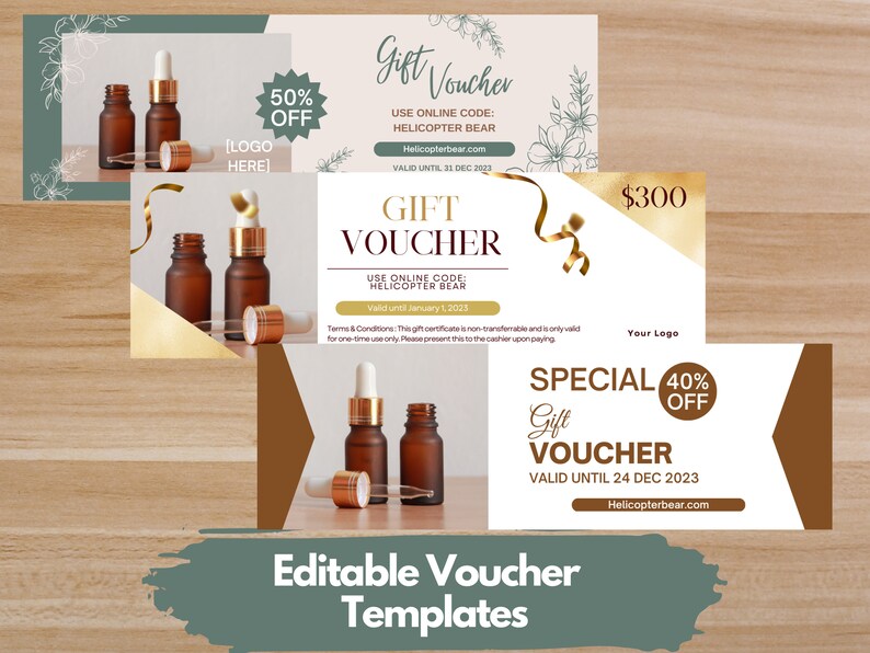 Voucher Sale Templates - Etsy