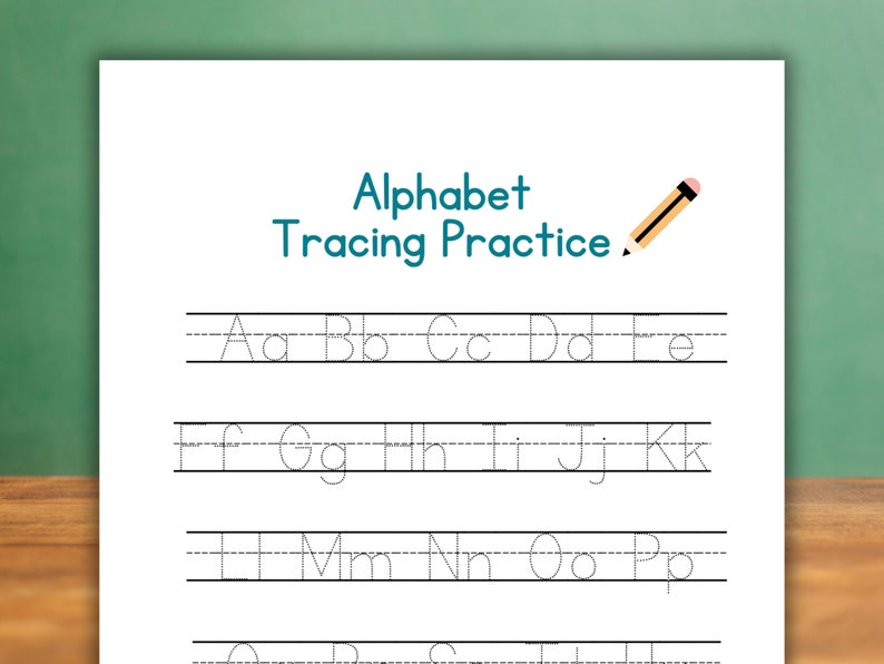 Learn Hand Lettering: Toddler Alphabet & Numbers Workbook, Trace and ...