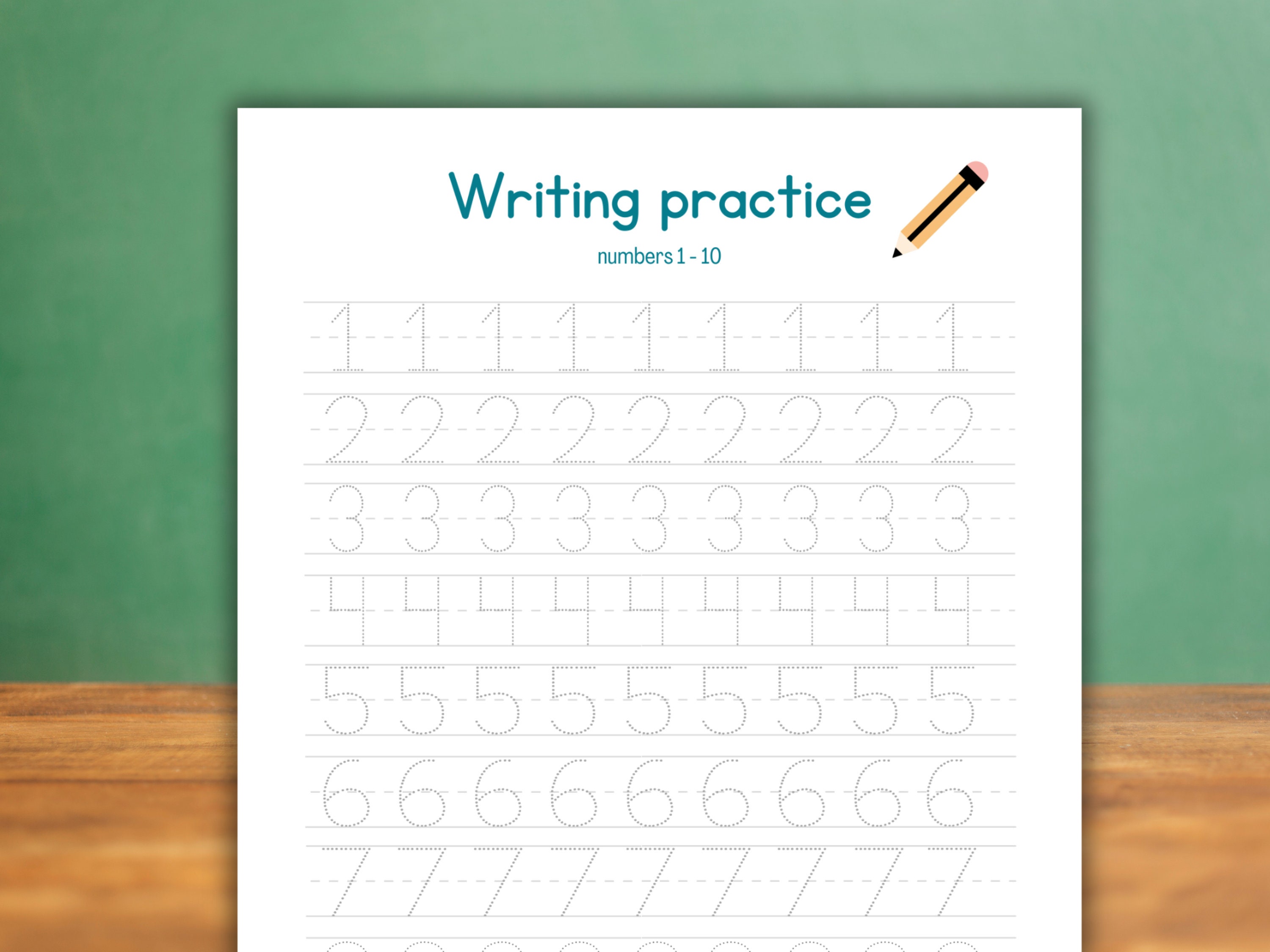 Learn Hand Lettering: Toddler Alphabet & Numbers Workbook, Trace and ...
