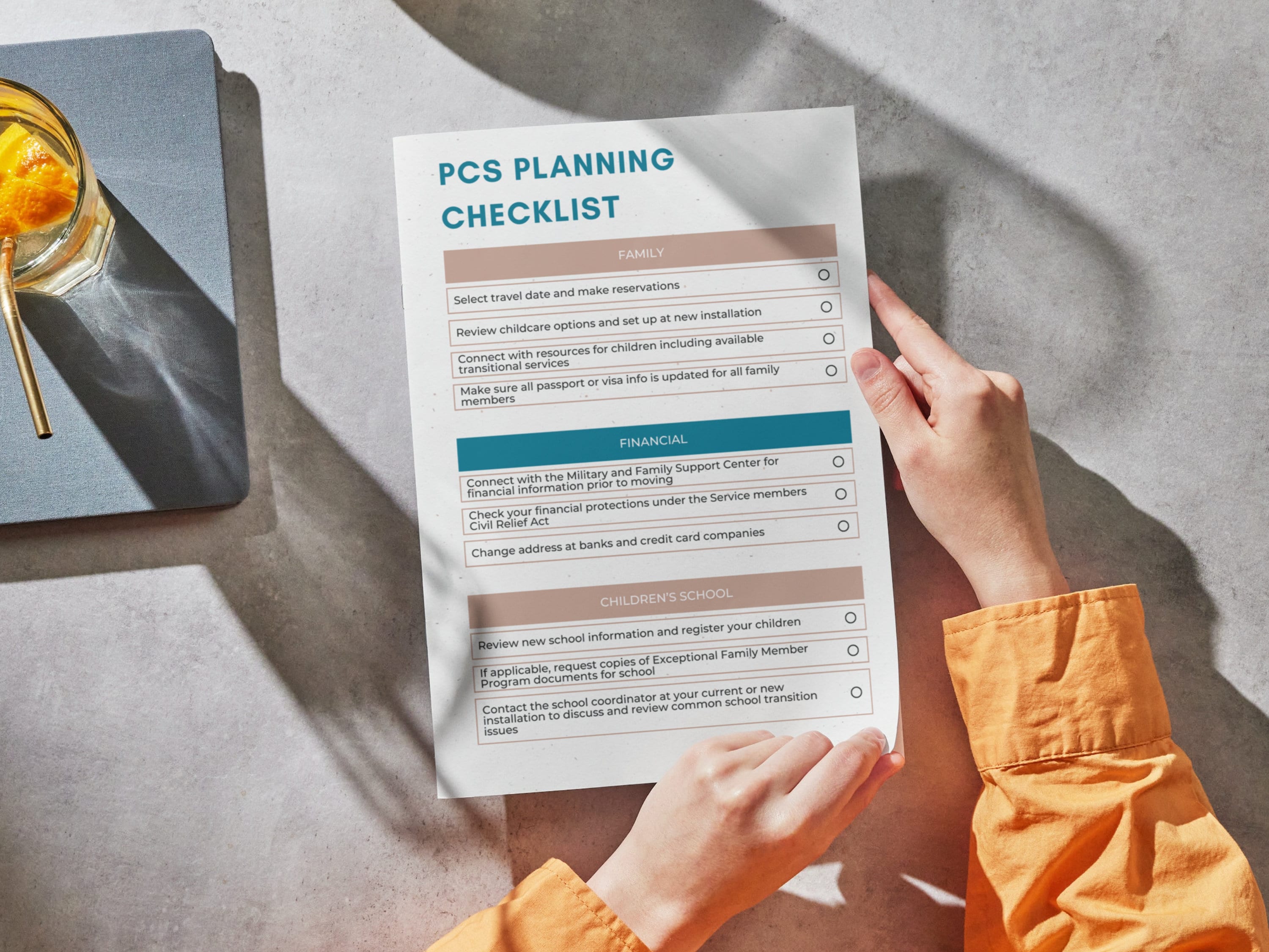 PCS Planning Checklist, Printable, Military Move Planning Kit, PCS ...
