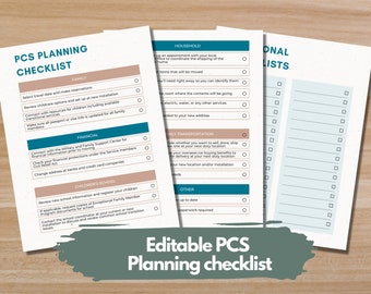 PCS Binder Printable, Military Move Planning Kit, PCS Binder and ...