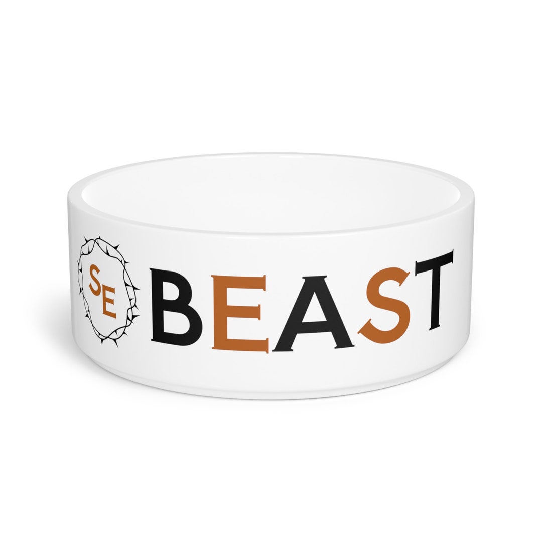 Unique Beasty Pet Bowl With Beast Logo - Etsy