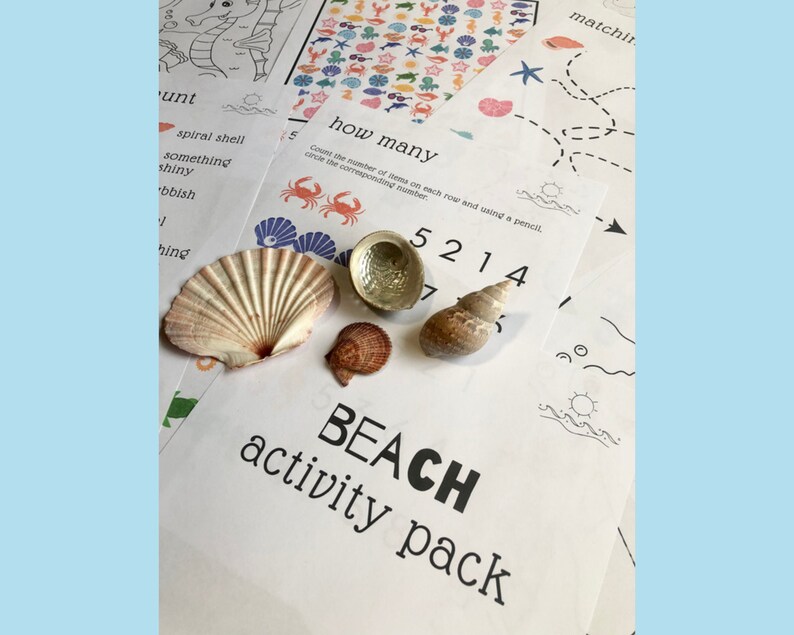 Beach Activity Pack | Printable Activities for Families and Kids ...