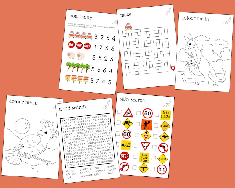 Road Trip Activity Pack Road Trip Printable Activities for Families and ...