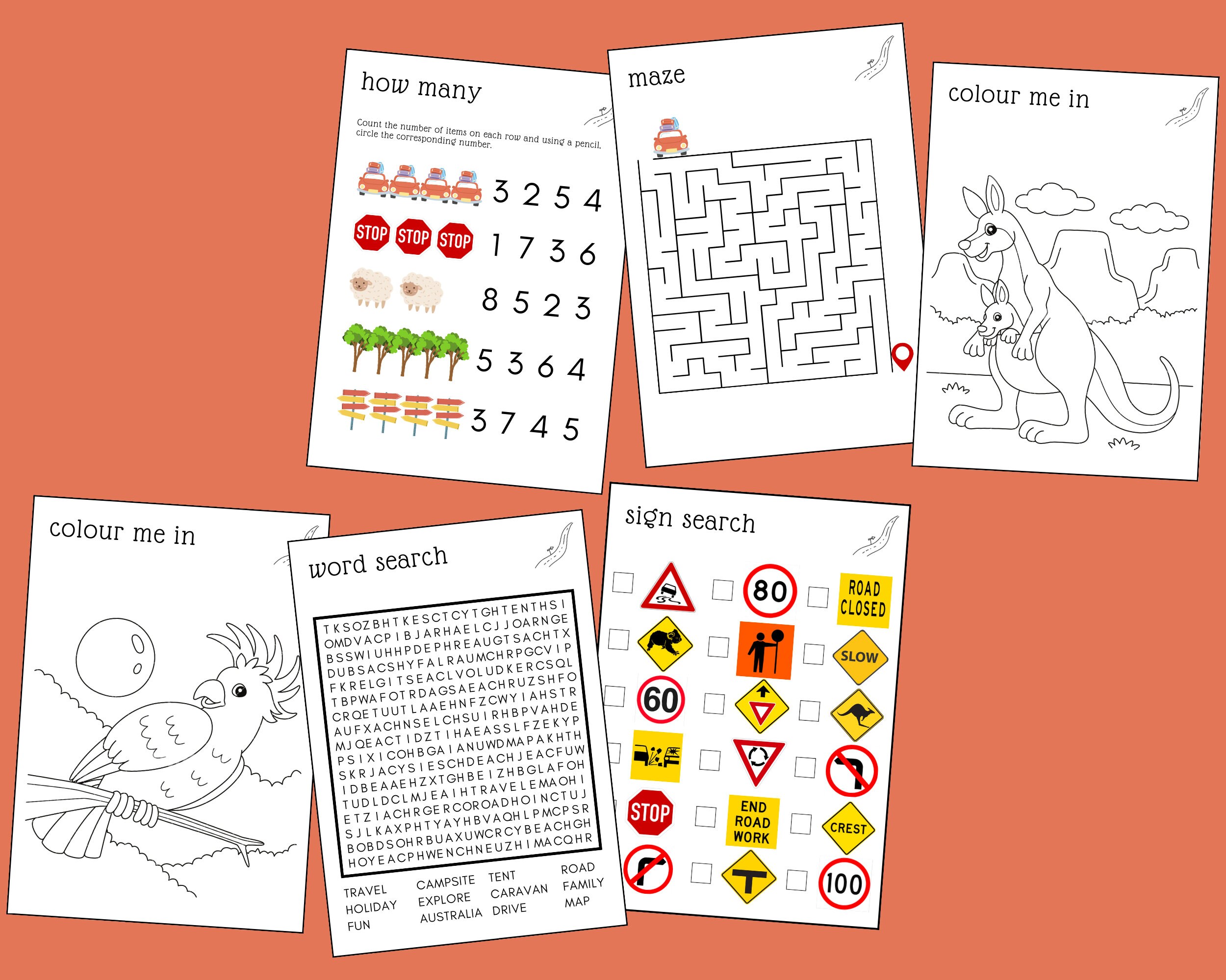 Road Trip Activity Pack | Road Trip | Printable Activities for Families ...