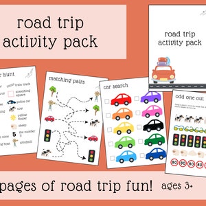 Road Trip Activity Pack | Road Trip | Printable Activities for Families ...