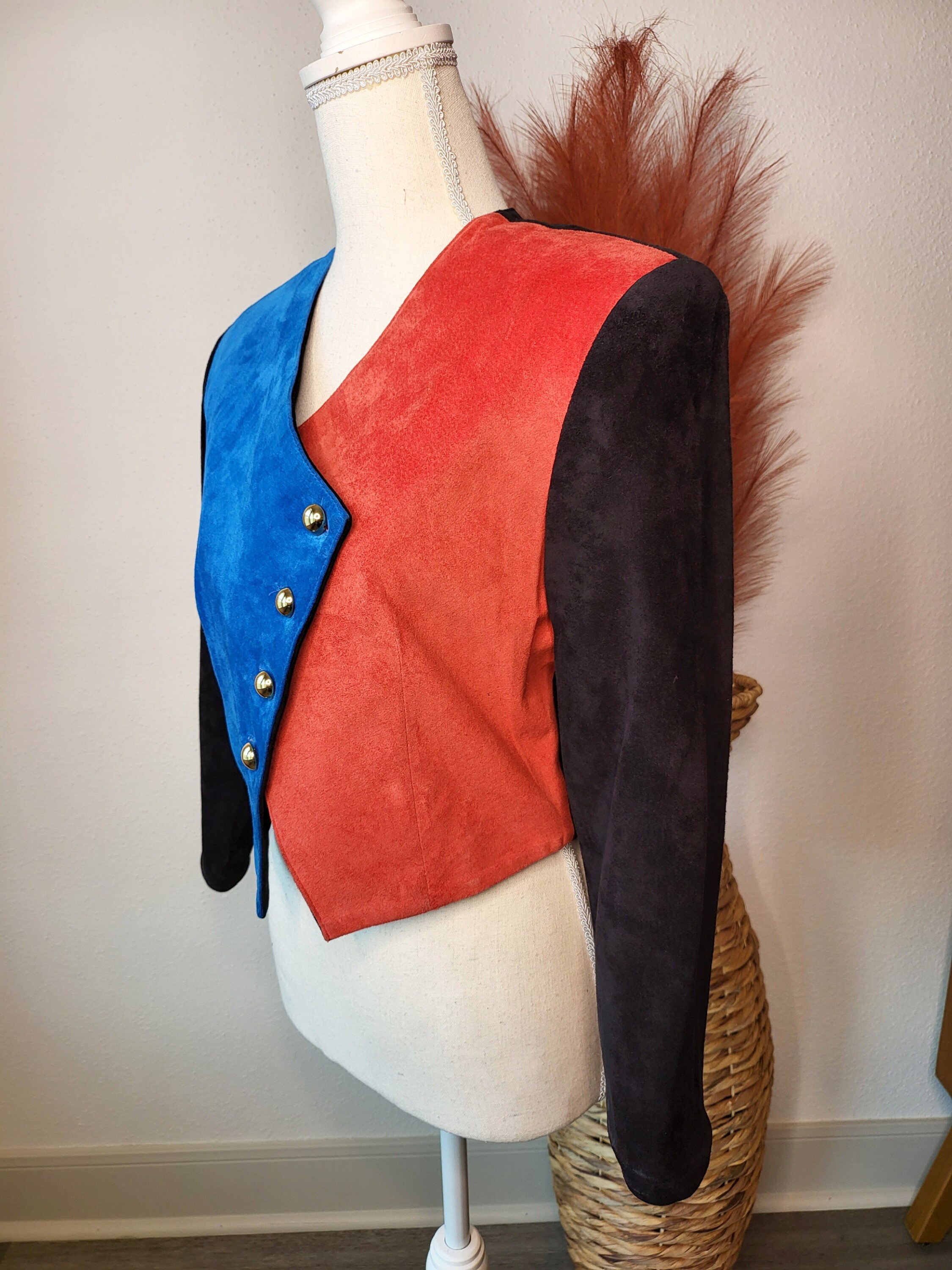 1980s Colorblock Jacket - Etsy