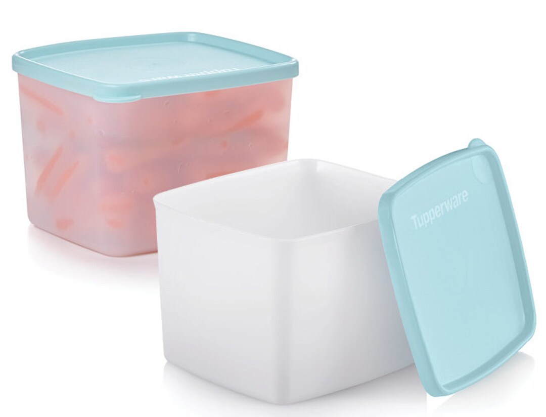 Tupperware Square Round Medium Set of 2 - Etsy