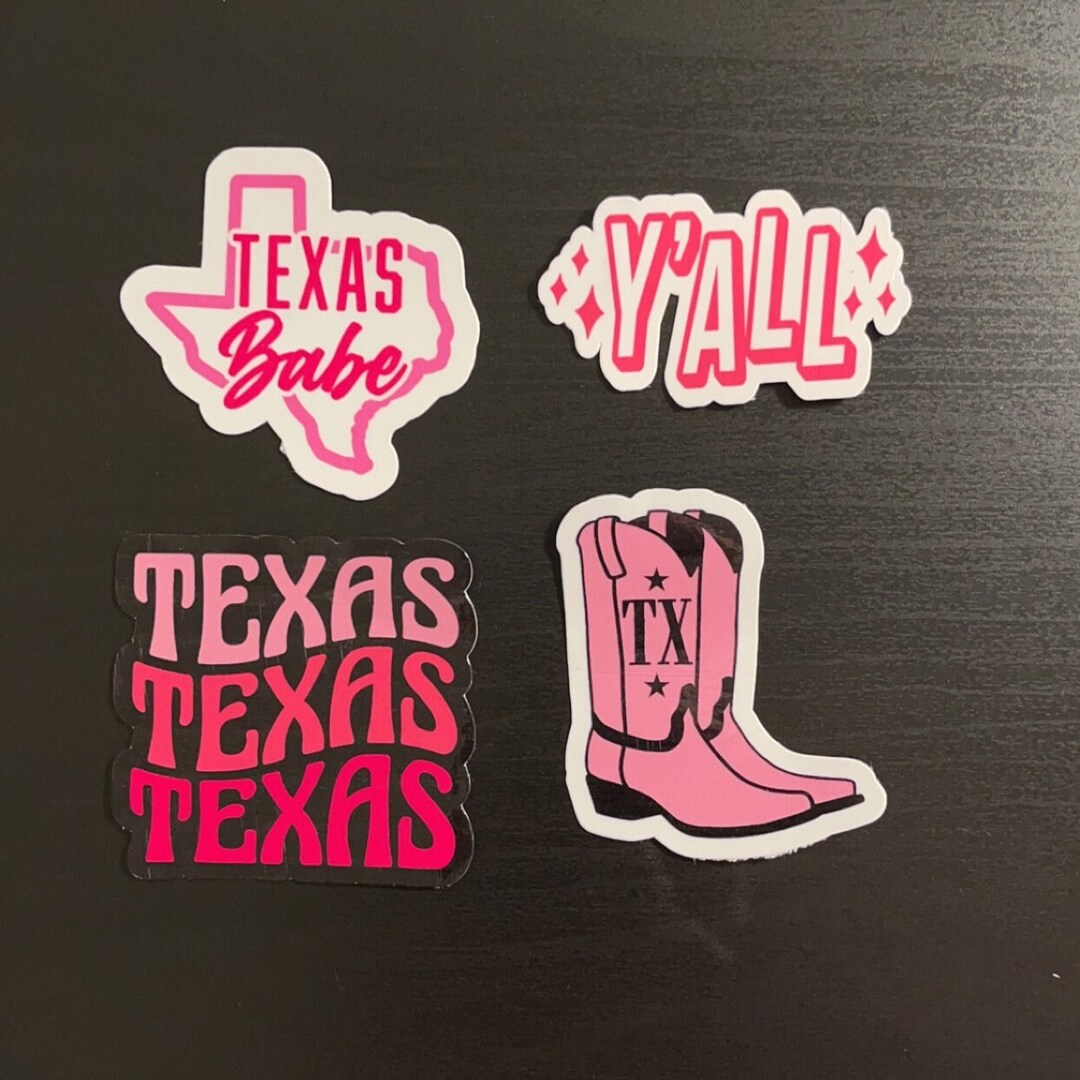 Pink Texas Sticker Pack - Etsy
