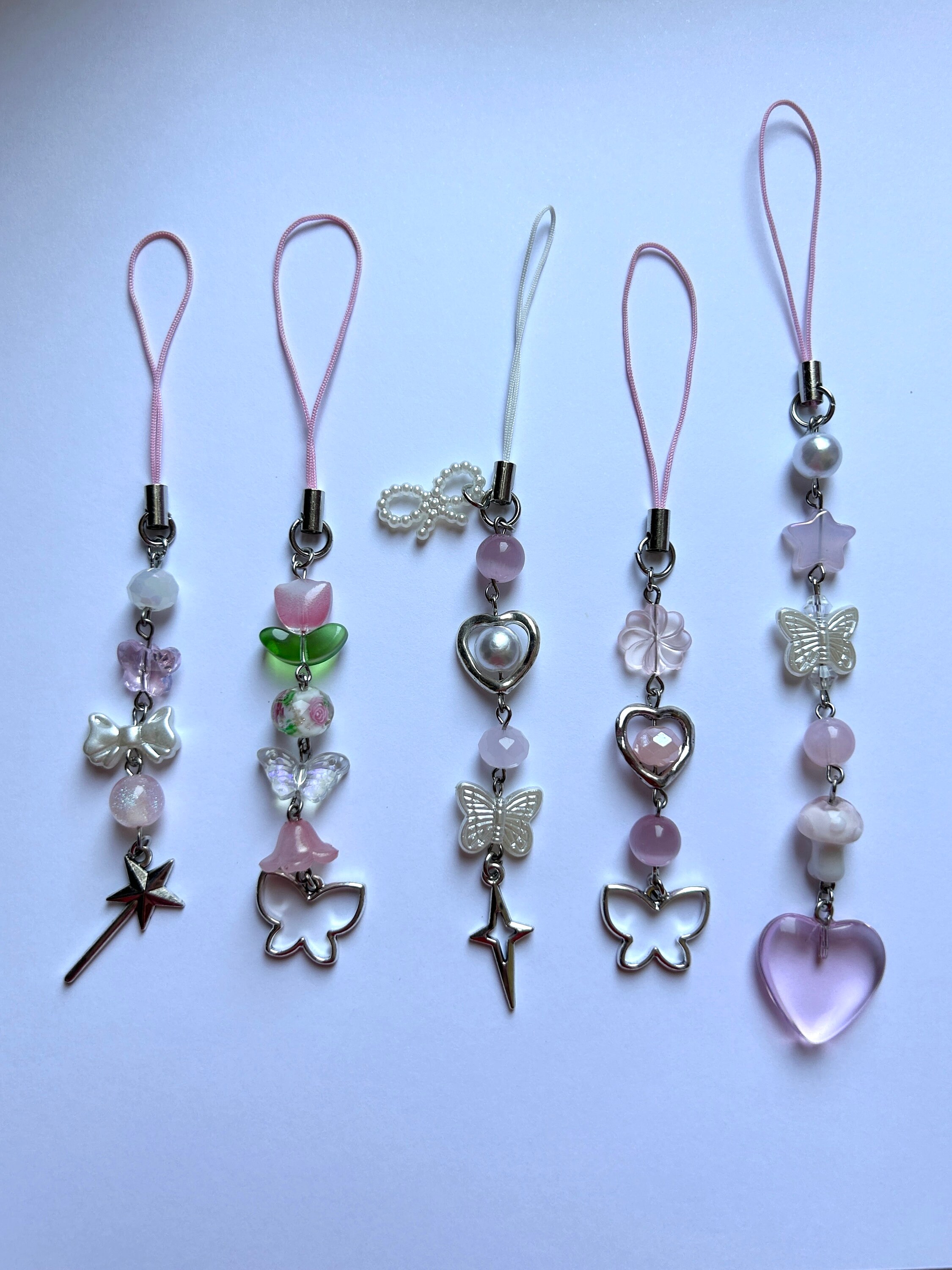 Coquette Phone Charms Phone Accessories, Keychains, White Phone Charm ...