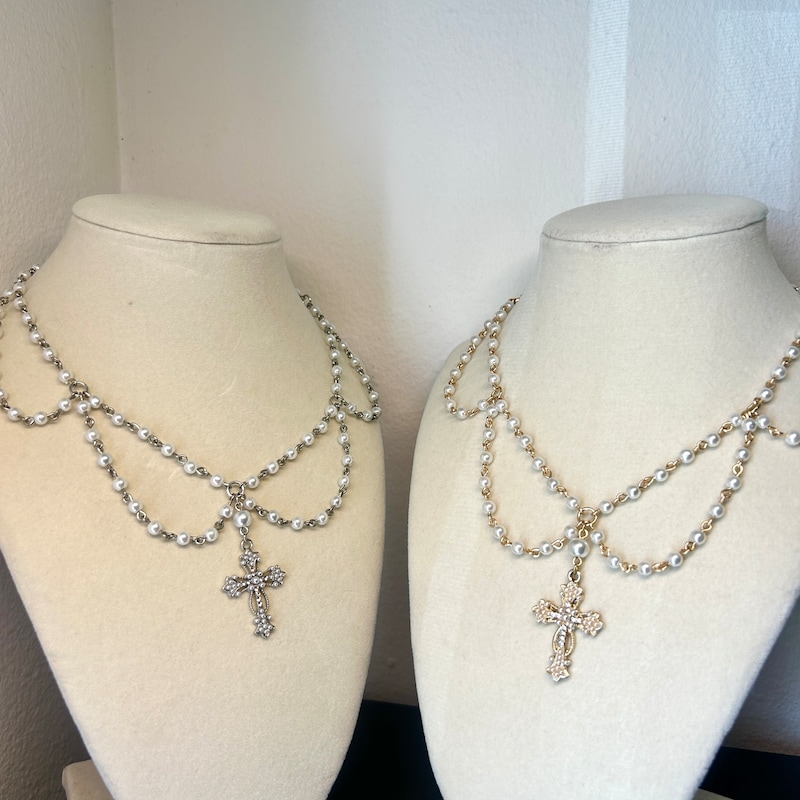 Y2k Cross Chains - Etsy