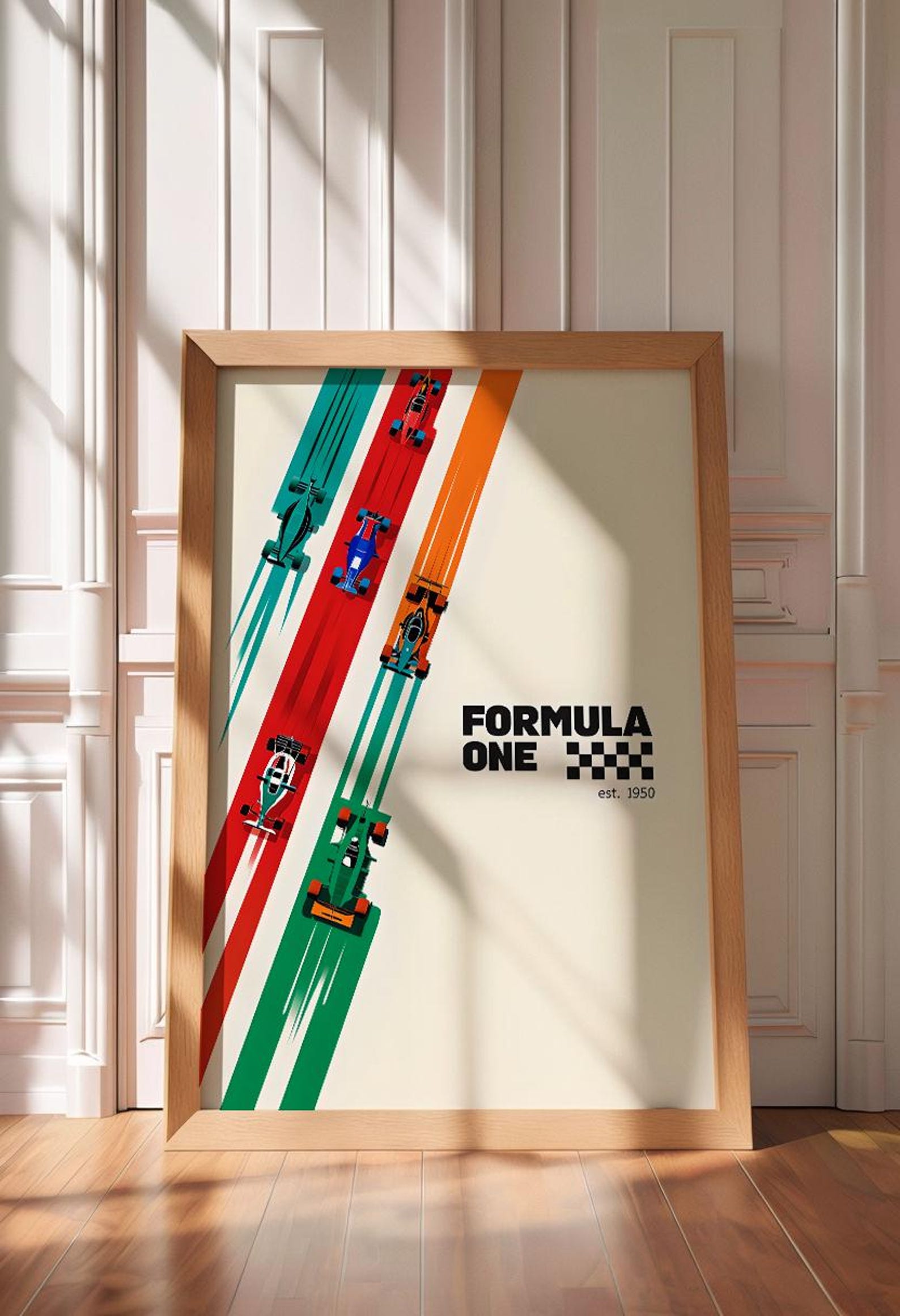 Formula One Wall Art | Retro F1 Racing Print | Vintage Motorsport ...