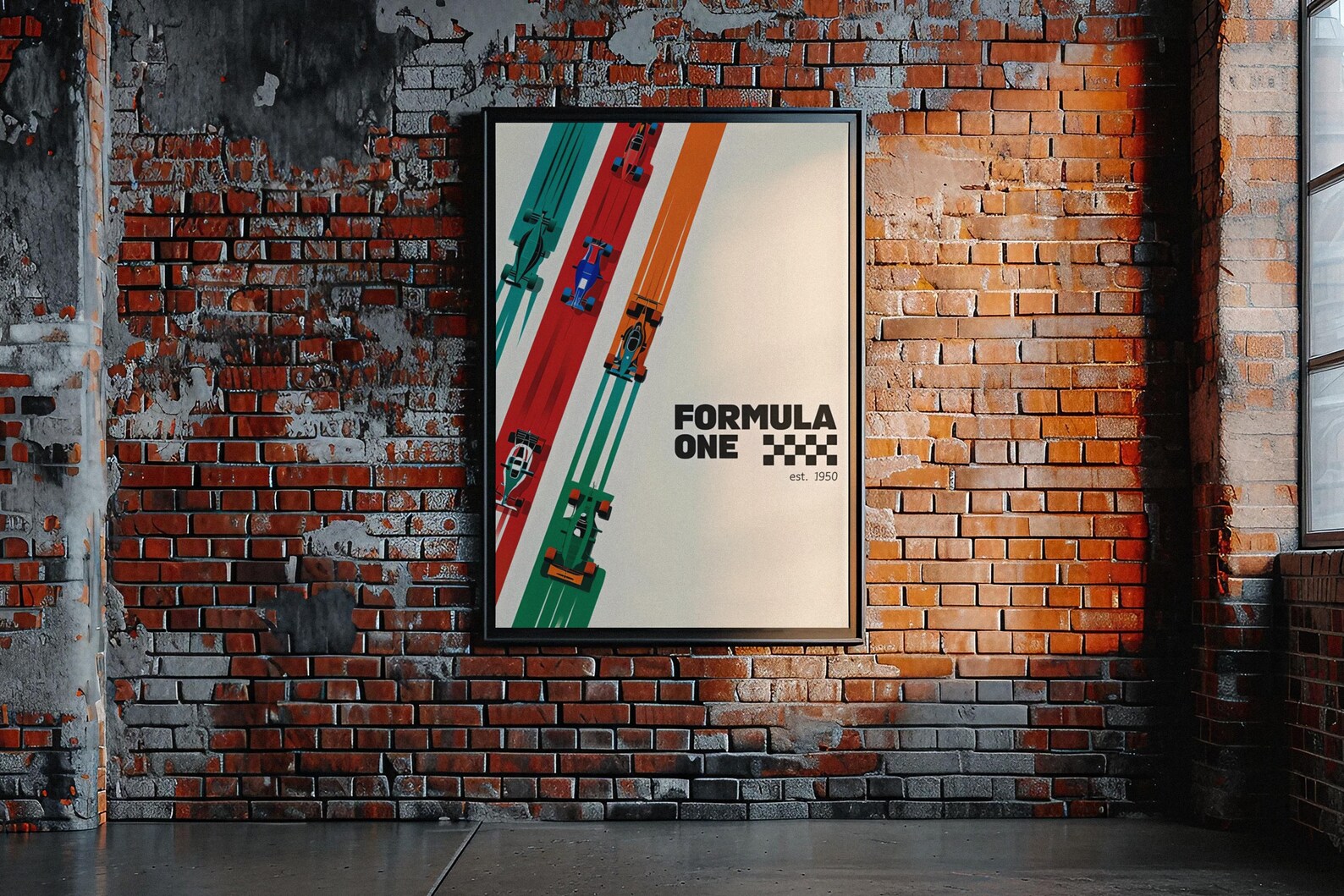 Formula One Wall Art | Retro F1 Racing Print | Vintage Motorsport ...