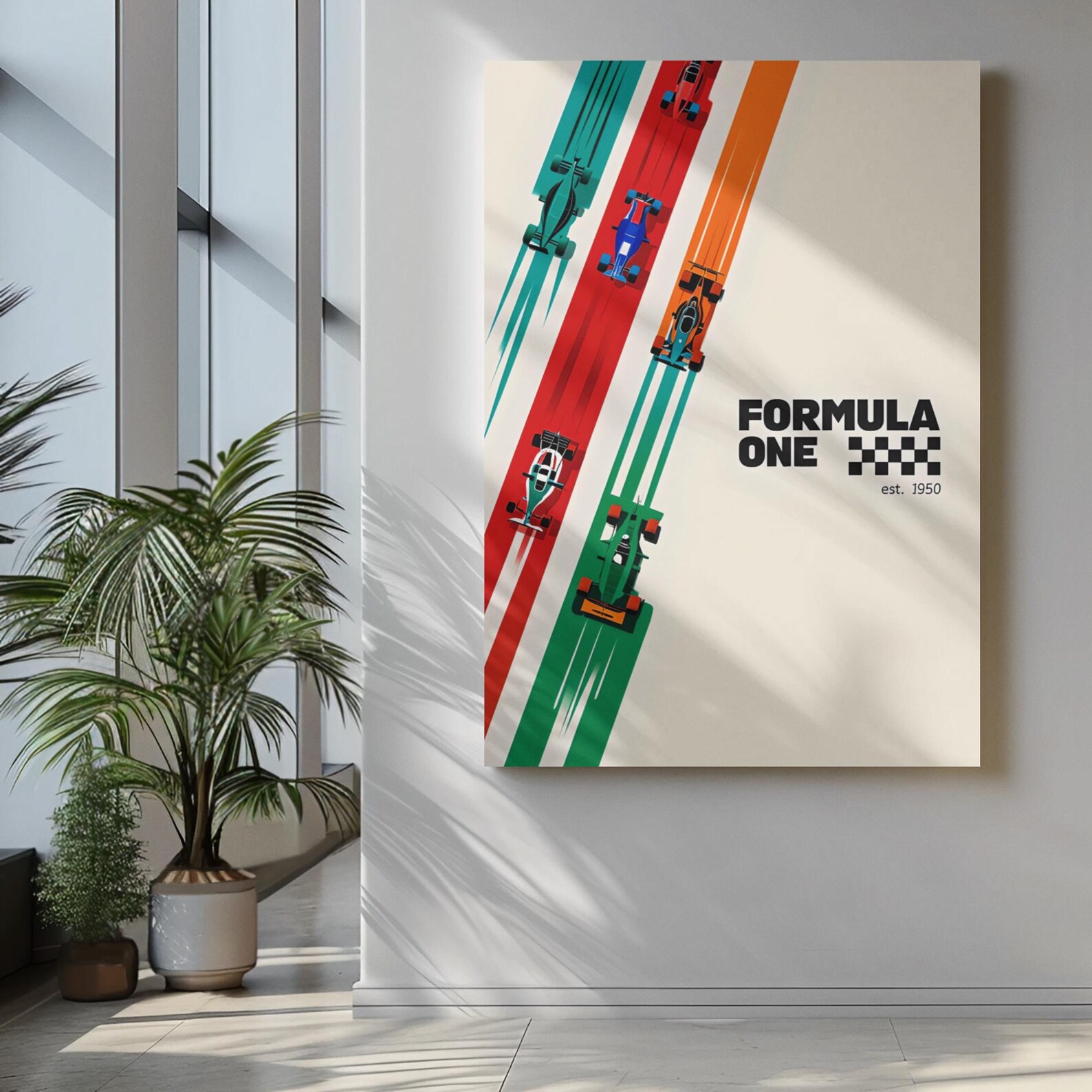 Formula One Wall Art | Retro F1 Racing Print | Vintage Motorsport ...