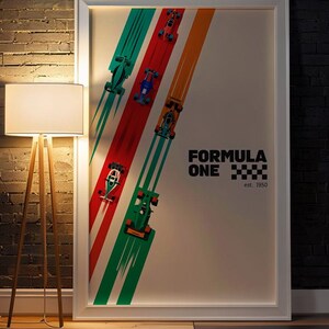 Formula One Wall Art | Retro F1 Racing Print | Vintage Motorsport ...