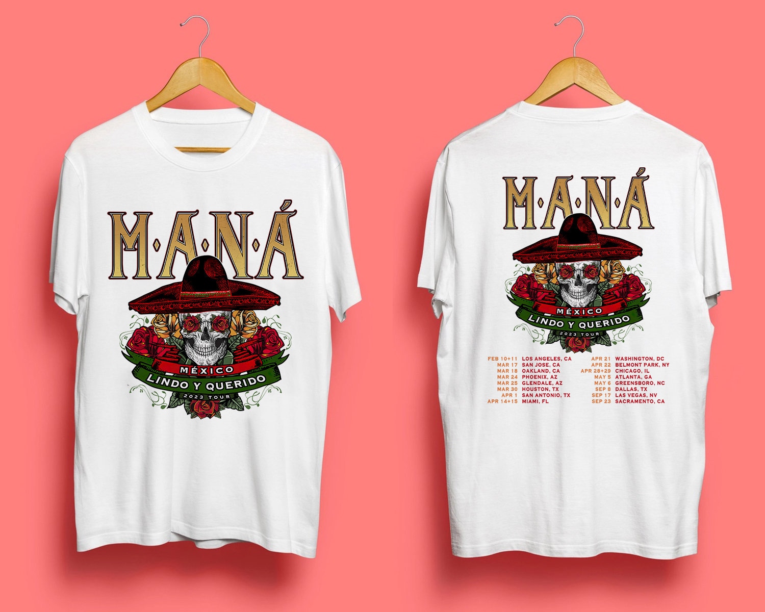 Mana Tour Shirts, Mana Tour 2023 Shirt, Mana Concert Shirt, Mxico Lindo ...