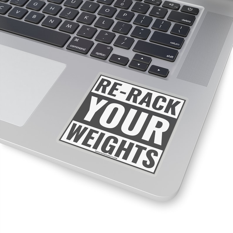 Re-rack Your Weights Kiss-cut Stickers - Etsy