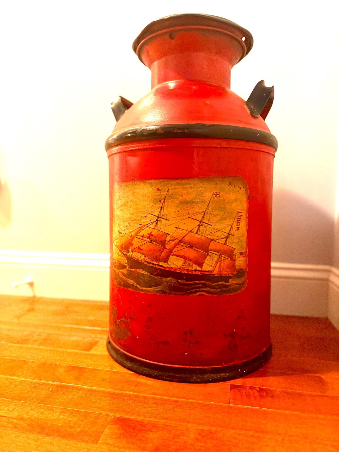 Vintage Maritime N.C CO Milk Can Large - Etsy