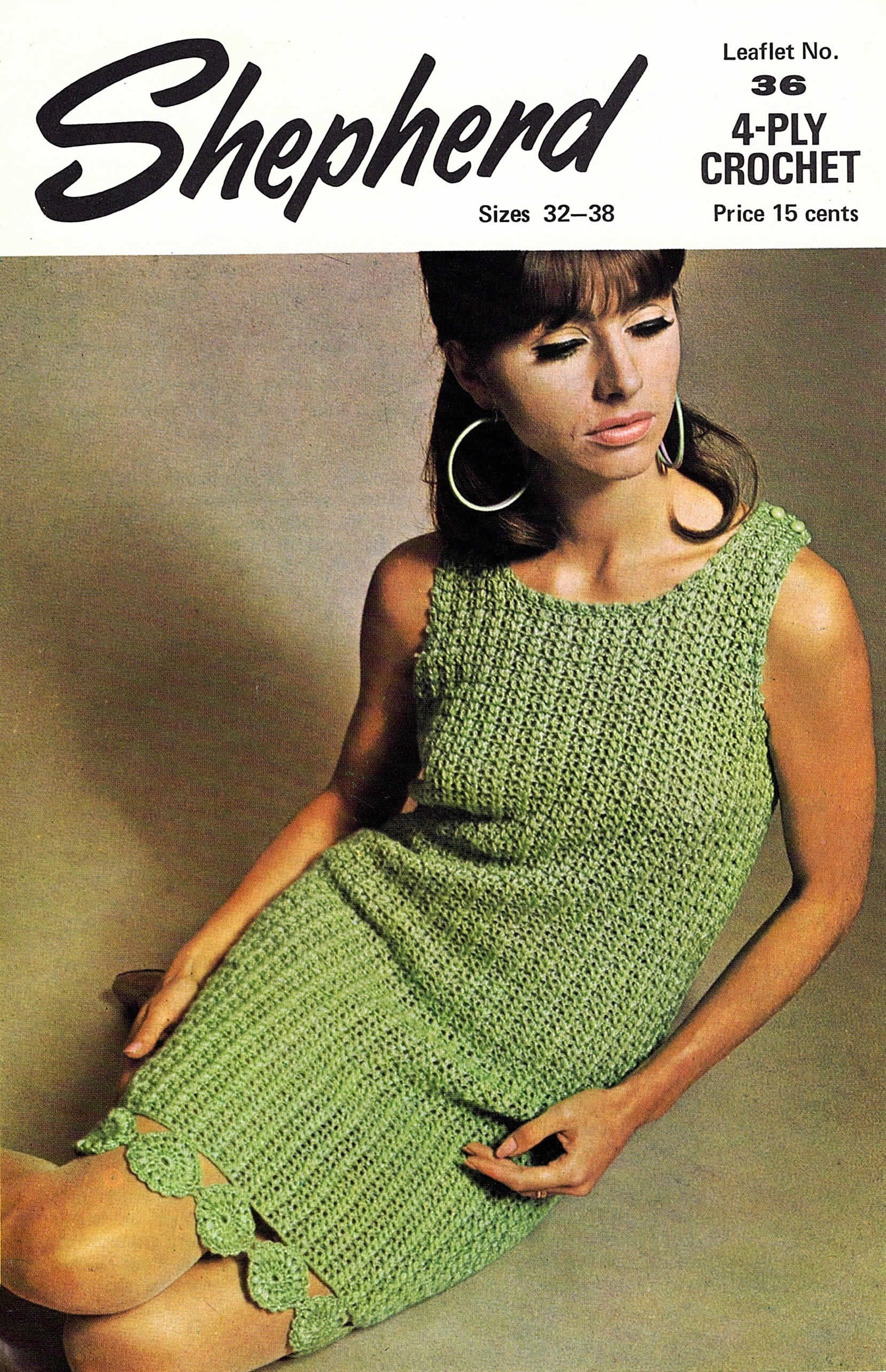 PDF Digital Pattern | 60s Lacy Dress | Crochet Dress | Vintage Dress ...