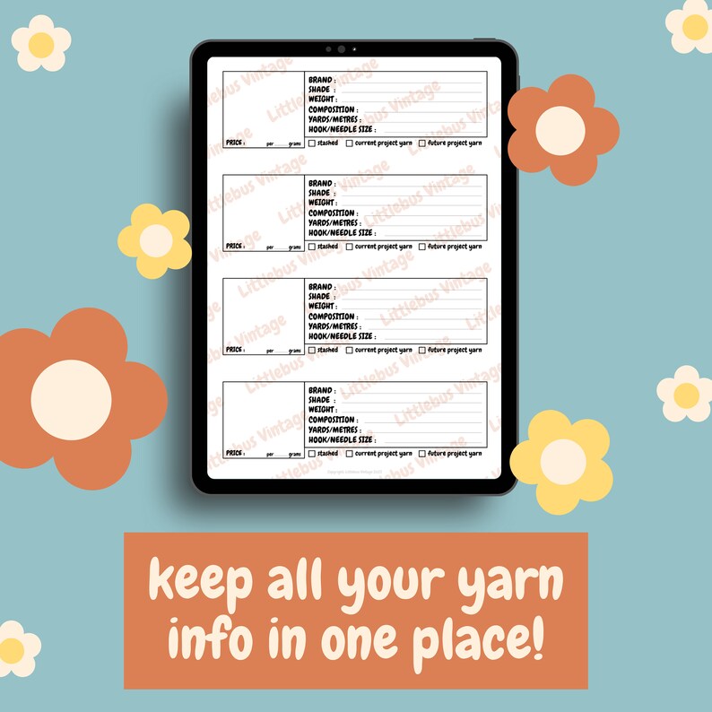 PDF Digital Download | Yarn Catalogue | Yarn Organisation | Bullet ...