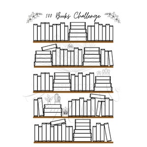 Printable Book Challenge | PDF Digital Download | Reading Log Journal ...