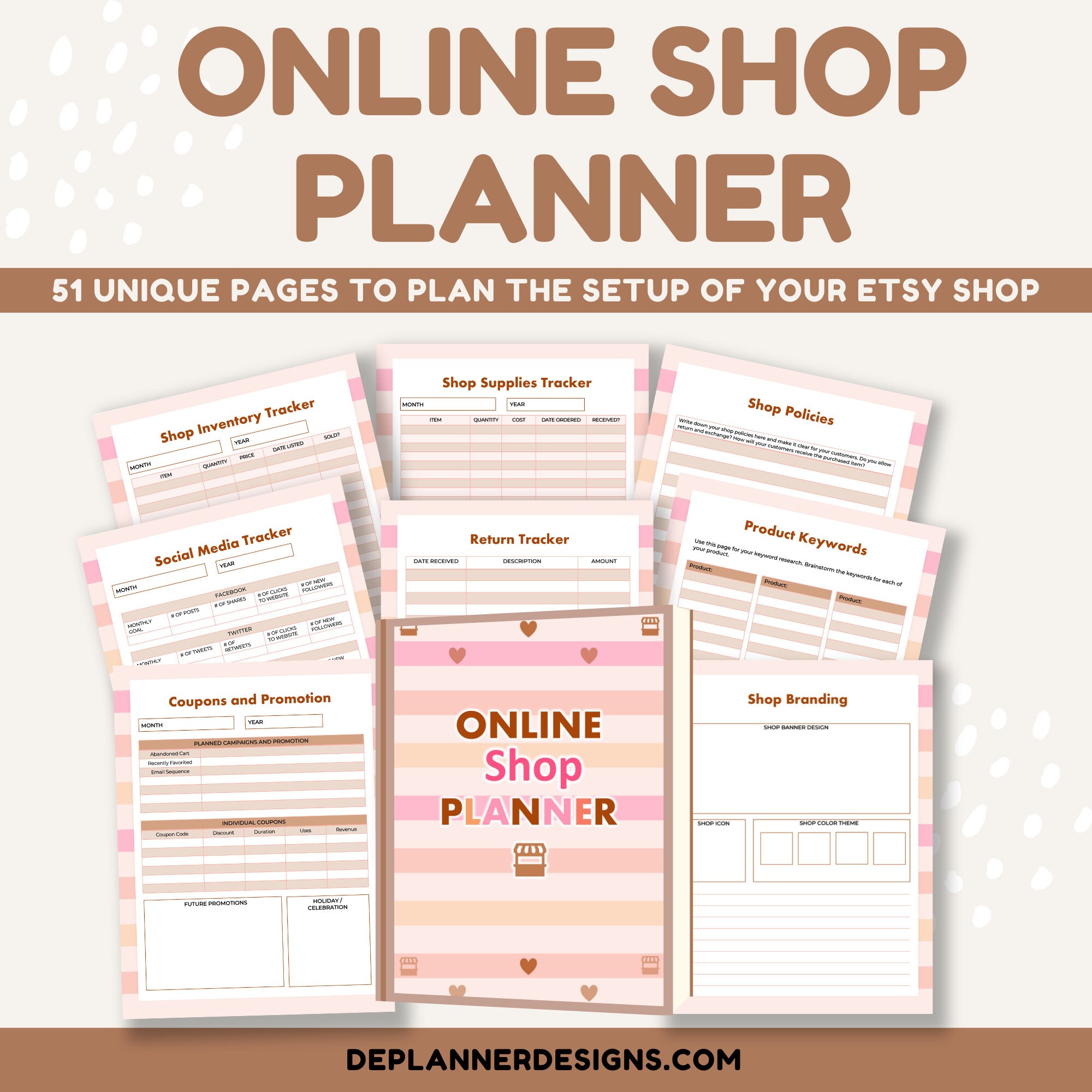 Etsy Shop Planner | Online Shop Planner | Digital Business Planner ...