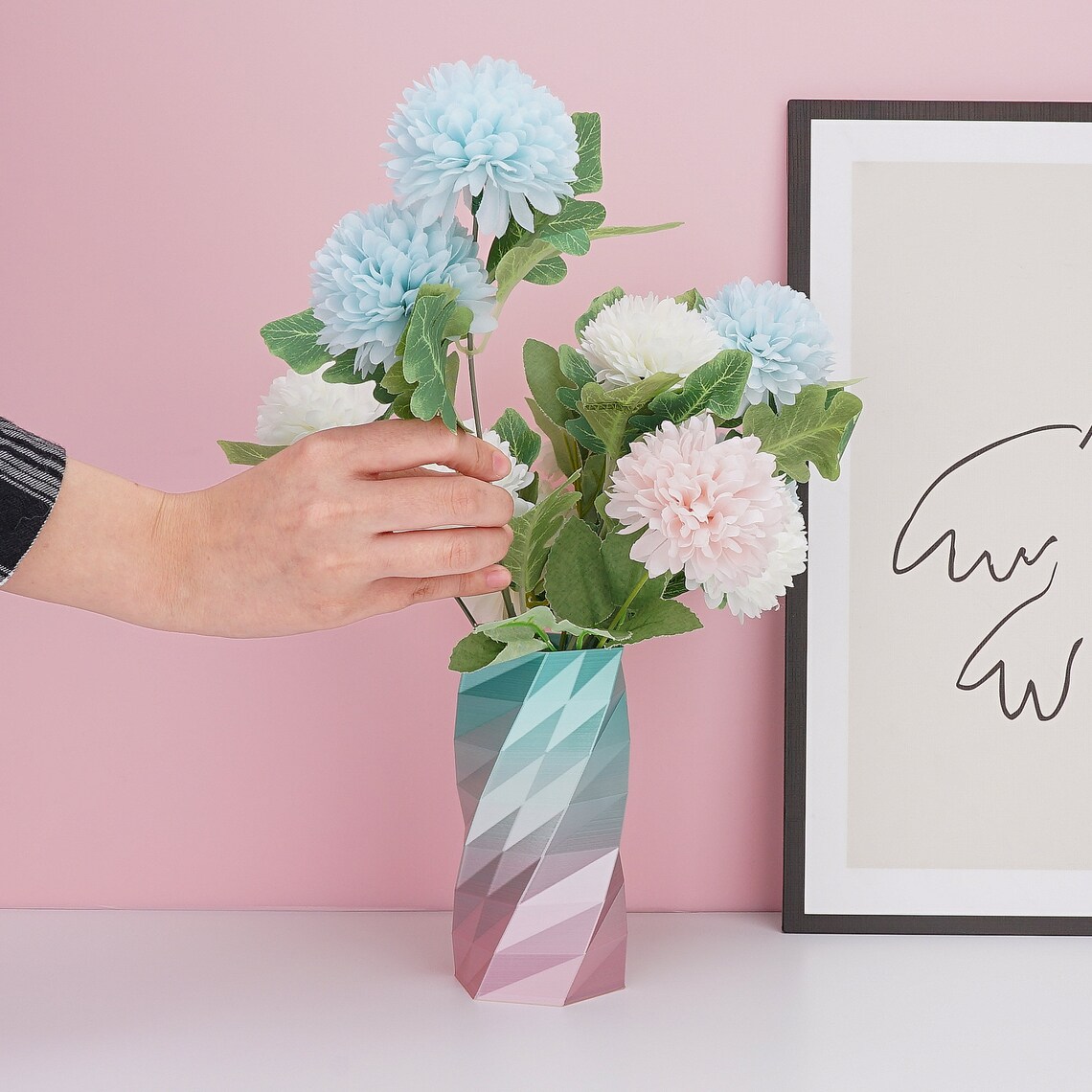 Colorful Stunning 3D Printed Gradient Vases in Cool Warm and - Etsy