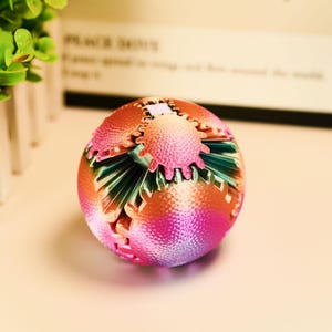 Gear Ball Sphere – 3D Printed Transformable Fidget Toy for Desk, Unique ...