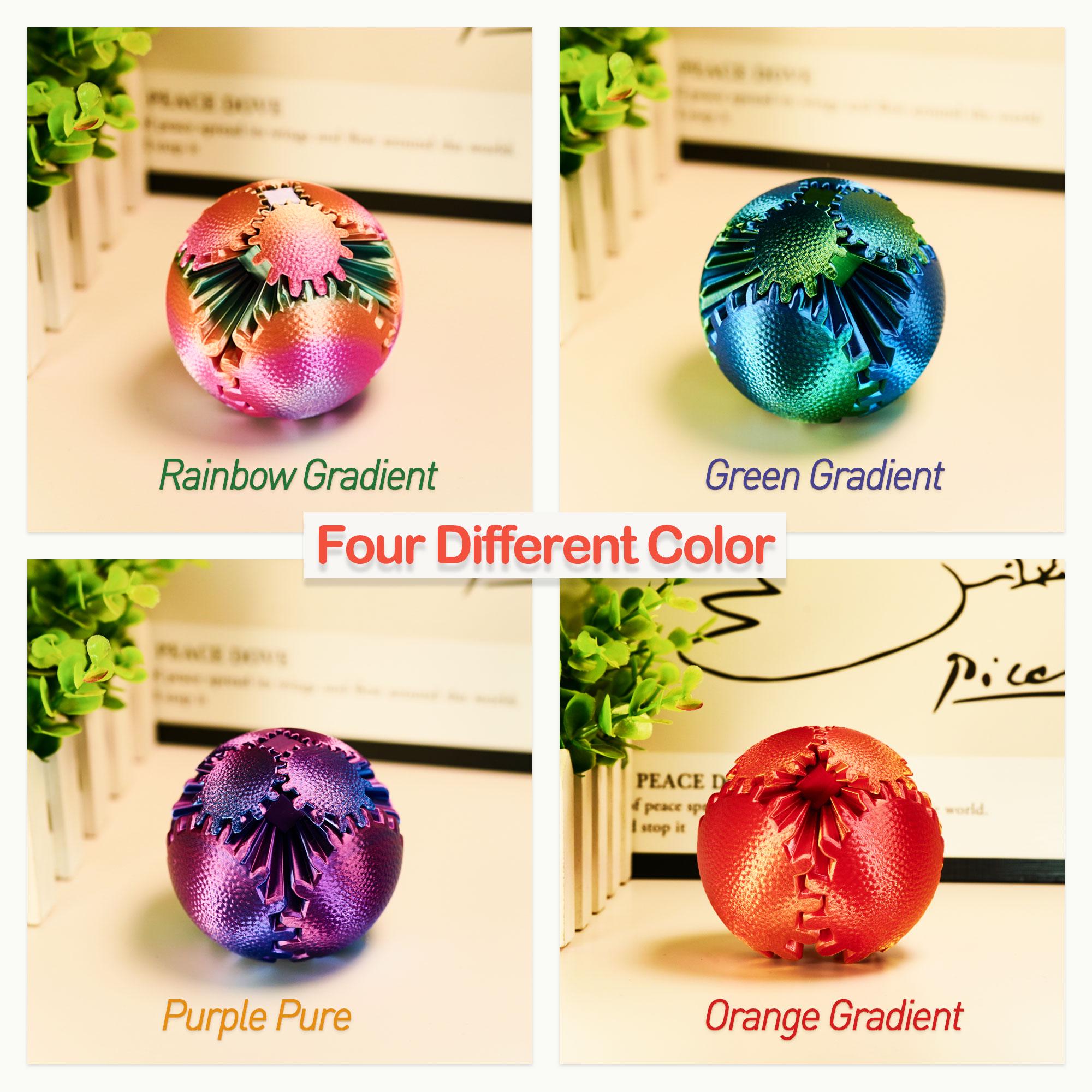 Gear Ball Sphere – 3D Printed Transformable Fidget Toy for Desk, Unique ...