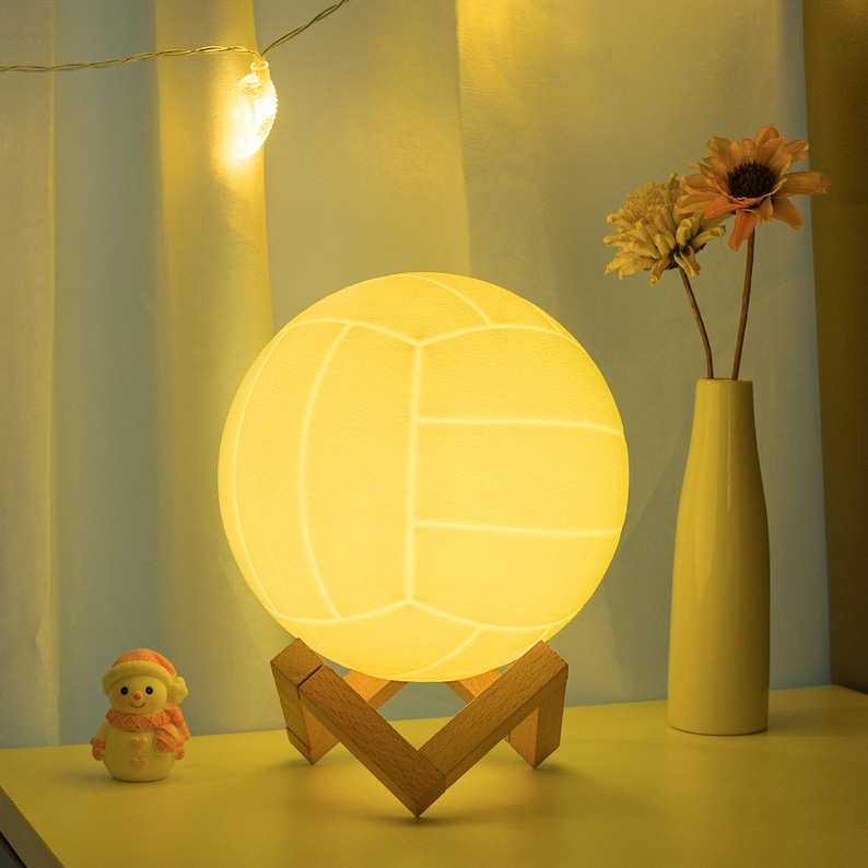 Personalized Volleyball Gifts Lamp: Birthday Gifts for Her, Night Light ...