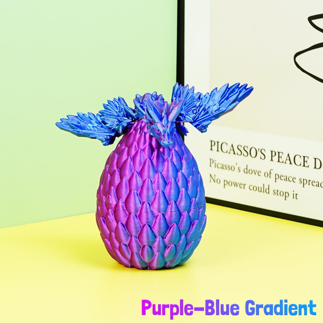 4pcs Dragon Egg Set - Articulated Flying Crystal Dragon Inside, 3D ...