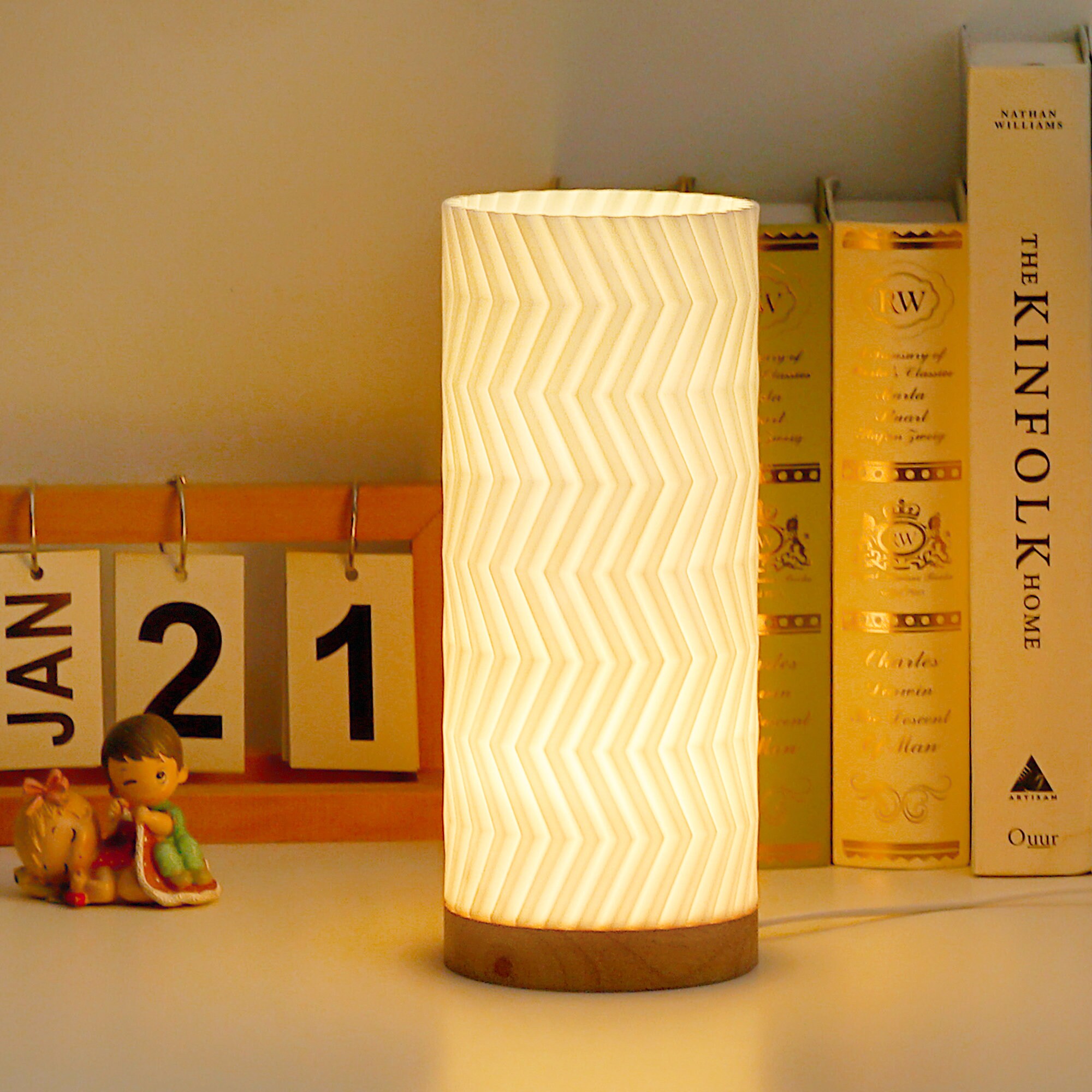 Unique 3D Printed Bedside Lamp - Modern Art Deco Table Lamp, Cool and ...