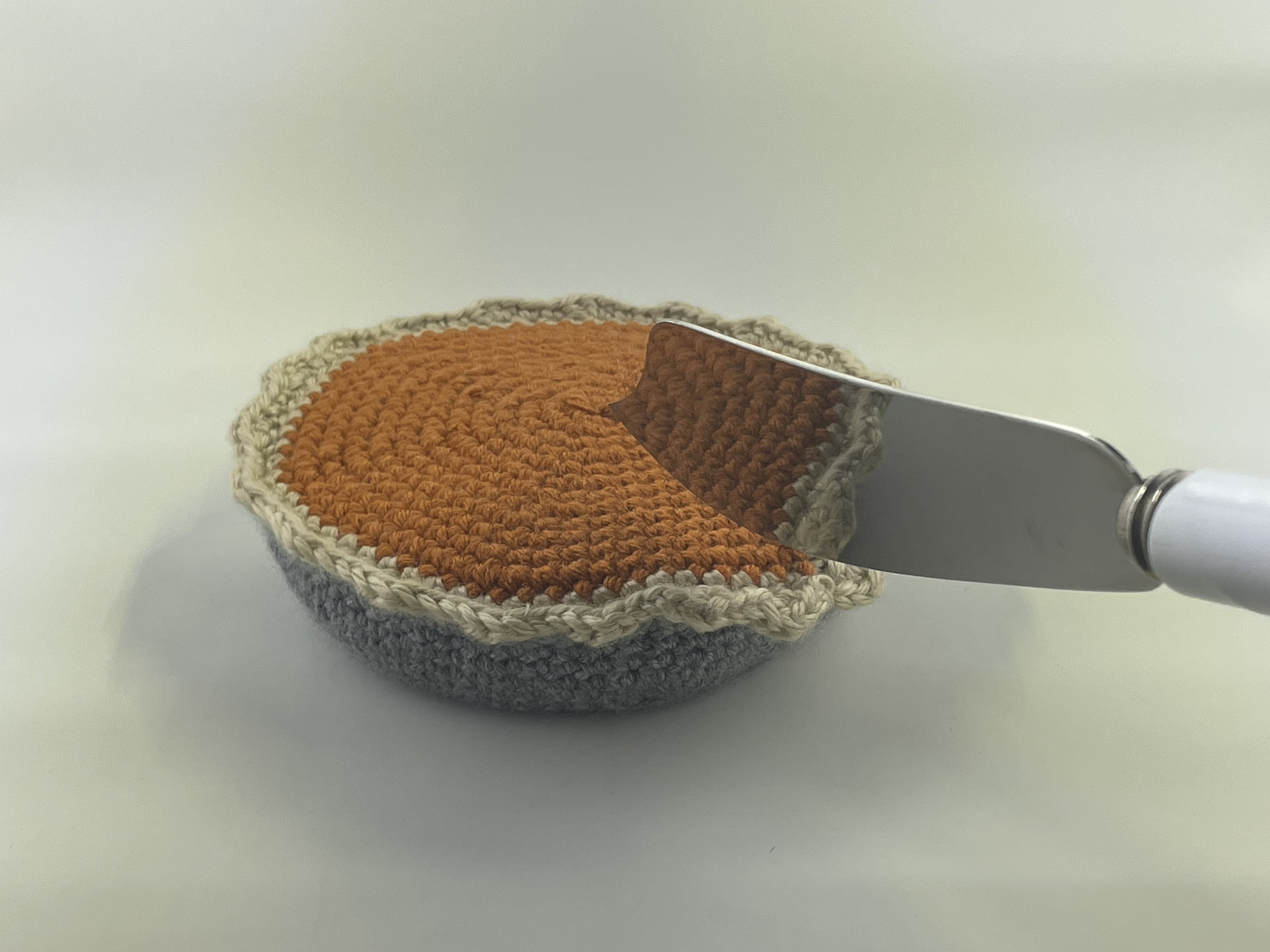 Crocheted Pumpkin Pie Plush - Fall Decor or Cuddly Friend - Etsy