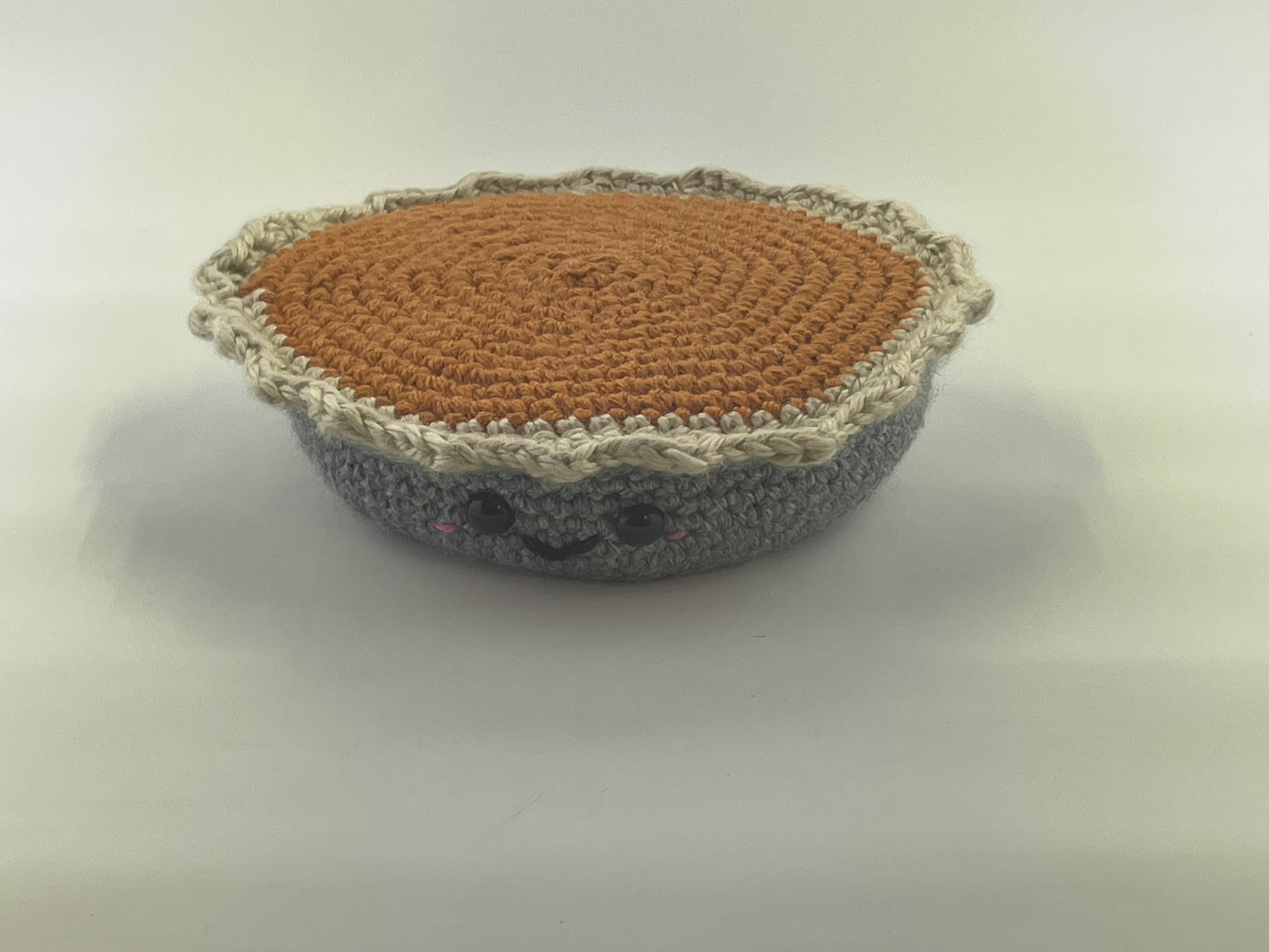 Crocheted Pumpkin Pie Plush - Fall Decor or Cuddly Friend - Etsy