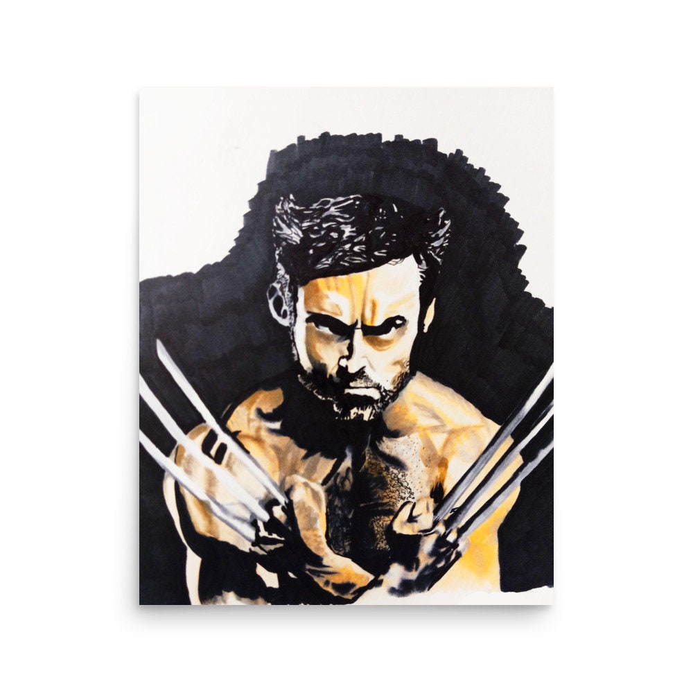 Hugh Jackman Wolverine Wall Poster, Wolverine Print - Etsy