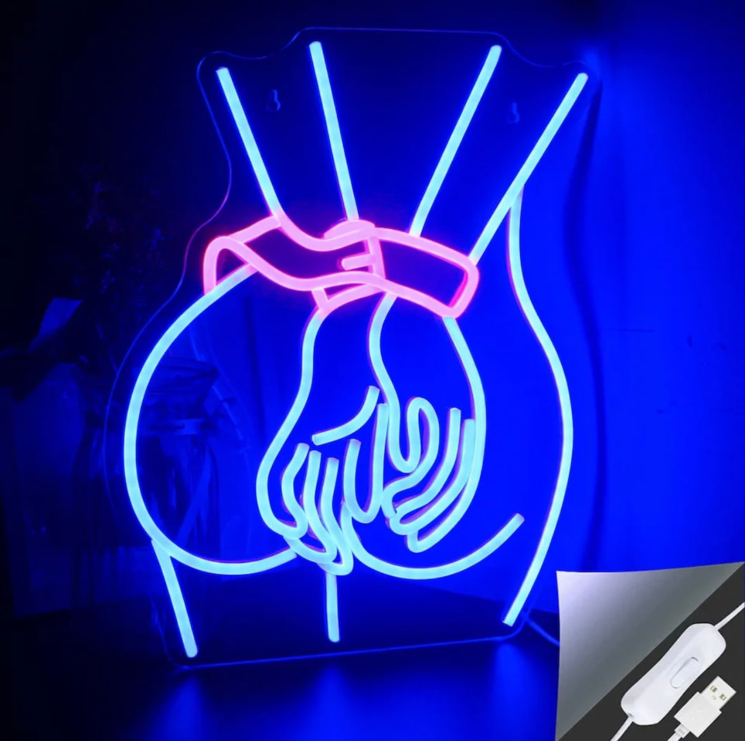 Kinky Handcuff Booty Neon Sign - Etsy