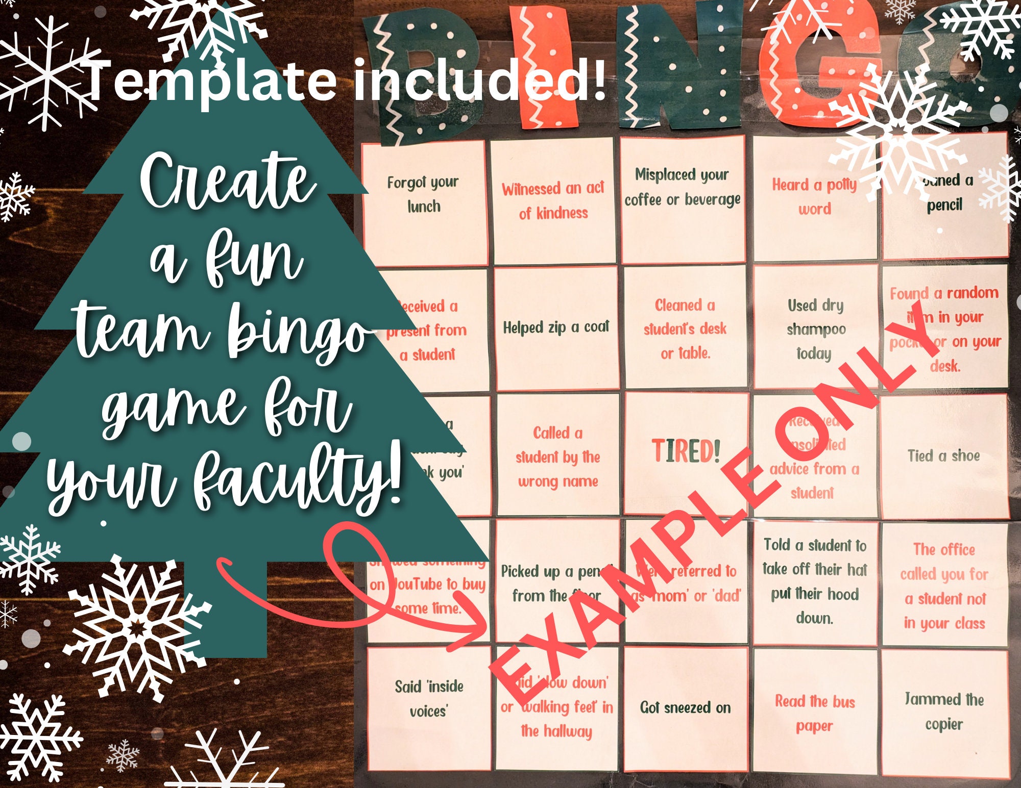 12 Days of Christmas Gift Tags, Holiday Teacher School Pto Pta ...