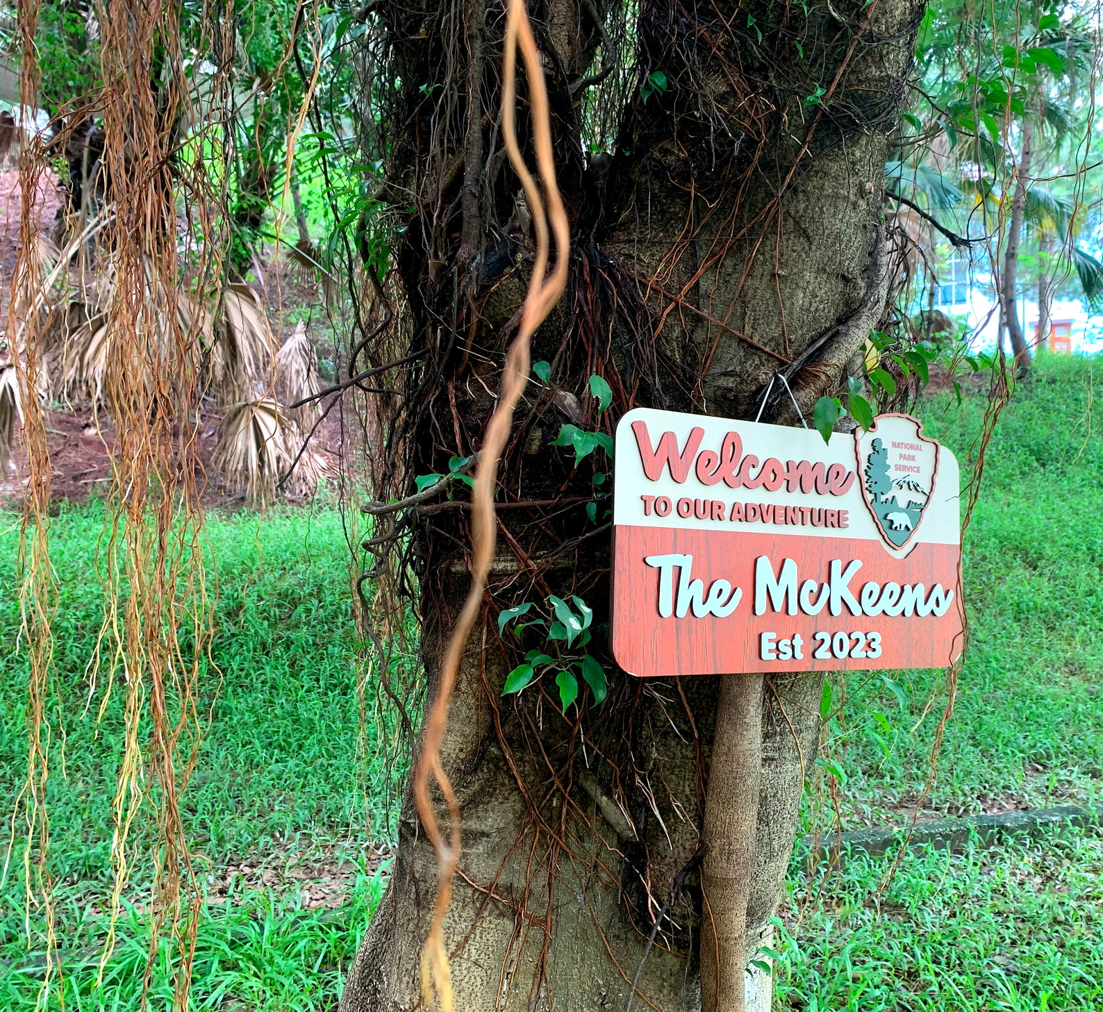 National Park Welcome Sign 3D, Personalized National Park Sign, Custom ...