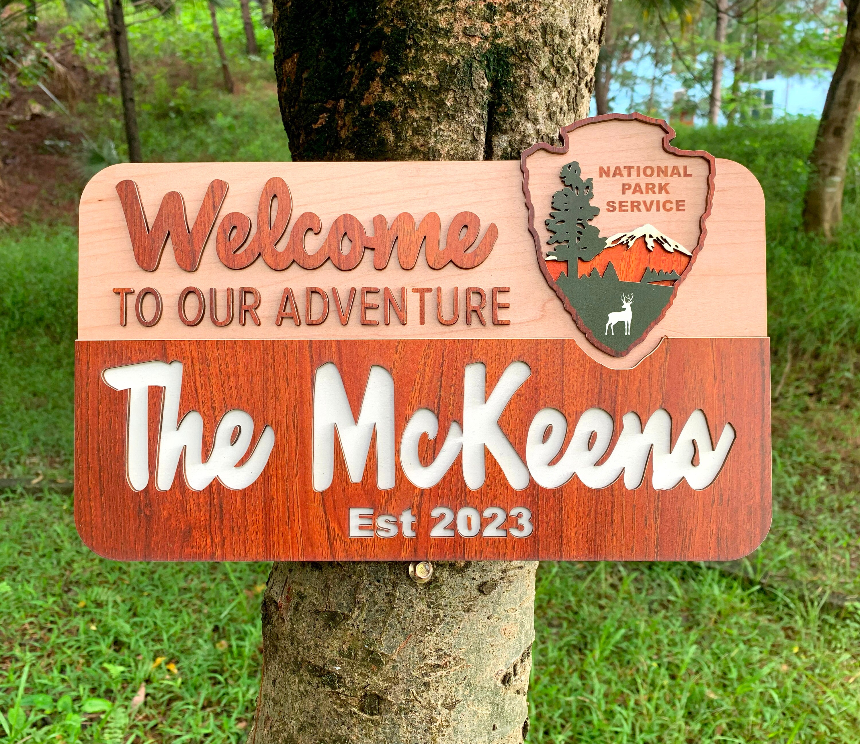 National Park Welcome Sign 3D Personalized National Park - Etsy