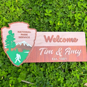 National Park Welcome Sign 3D, Personalized National Park Sign, Custom ...