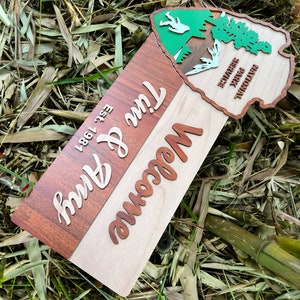 National Park Welcome Sign 3D, Personalized National Park Sign, Custom ...