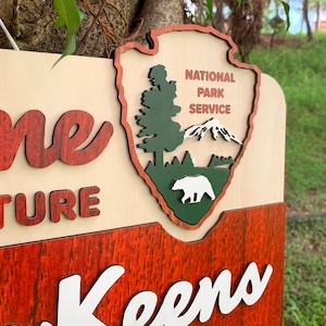 National Park Welcome Sign 3D Personalized National Park - Etsy