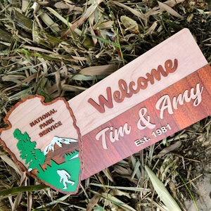 National Park Welcome Sign 3D, Personalized National Park Sign, Custom ...