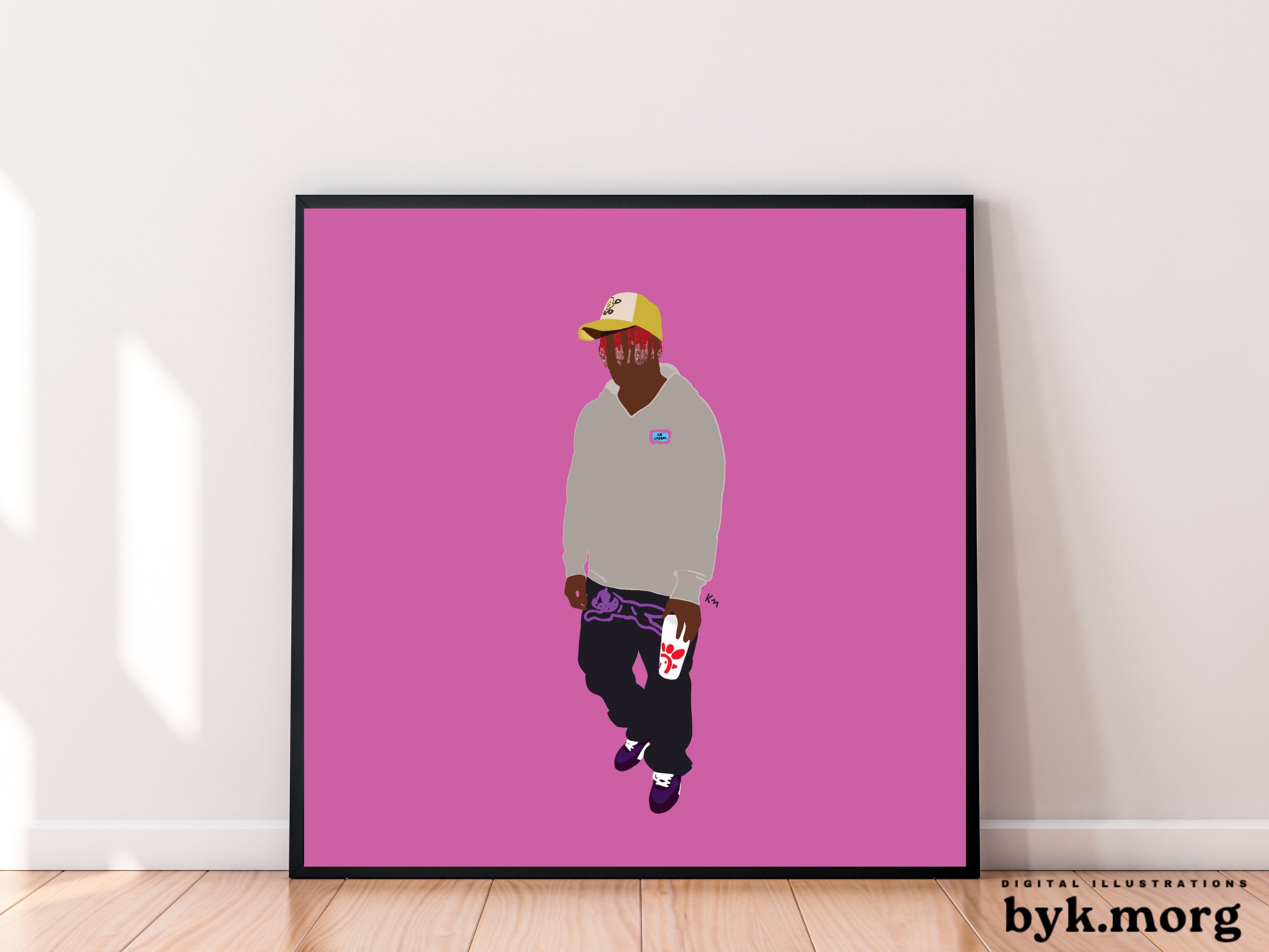 Lil Yachty Illustration Digital Art Print, Rapper Illustrations ...