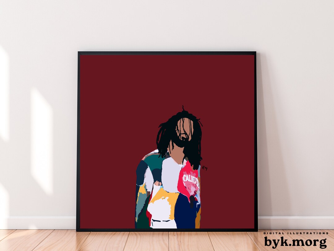 J. Cole Digital Illustration, Celebrity Illustrations, Faceless ...