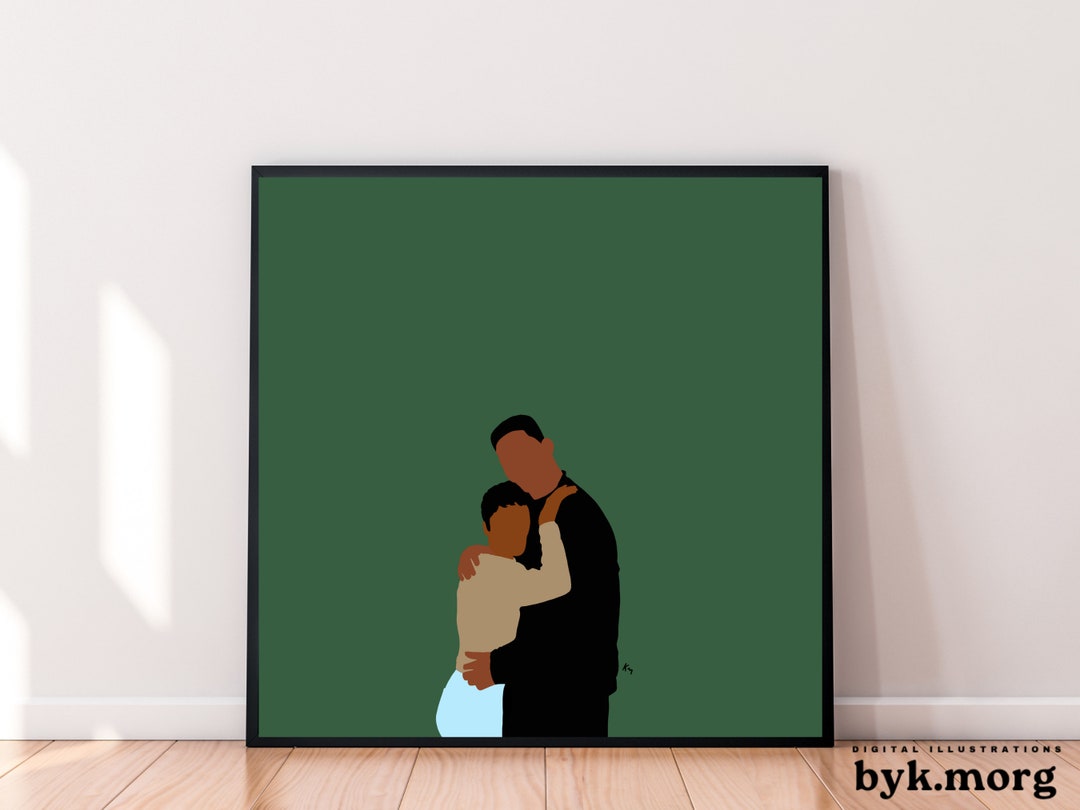 Black Couple Digital Art Print | Fresh Prince of Bel Air, Black TV ...